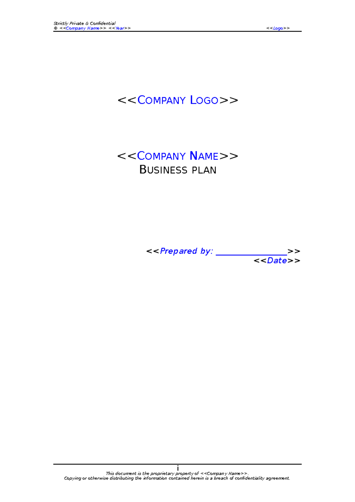 Business Plan with Marketing Plan Templa - © - Studocu