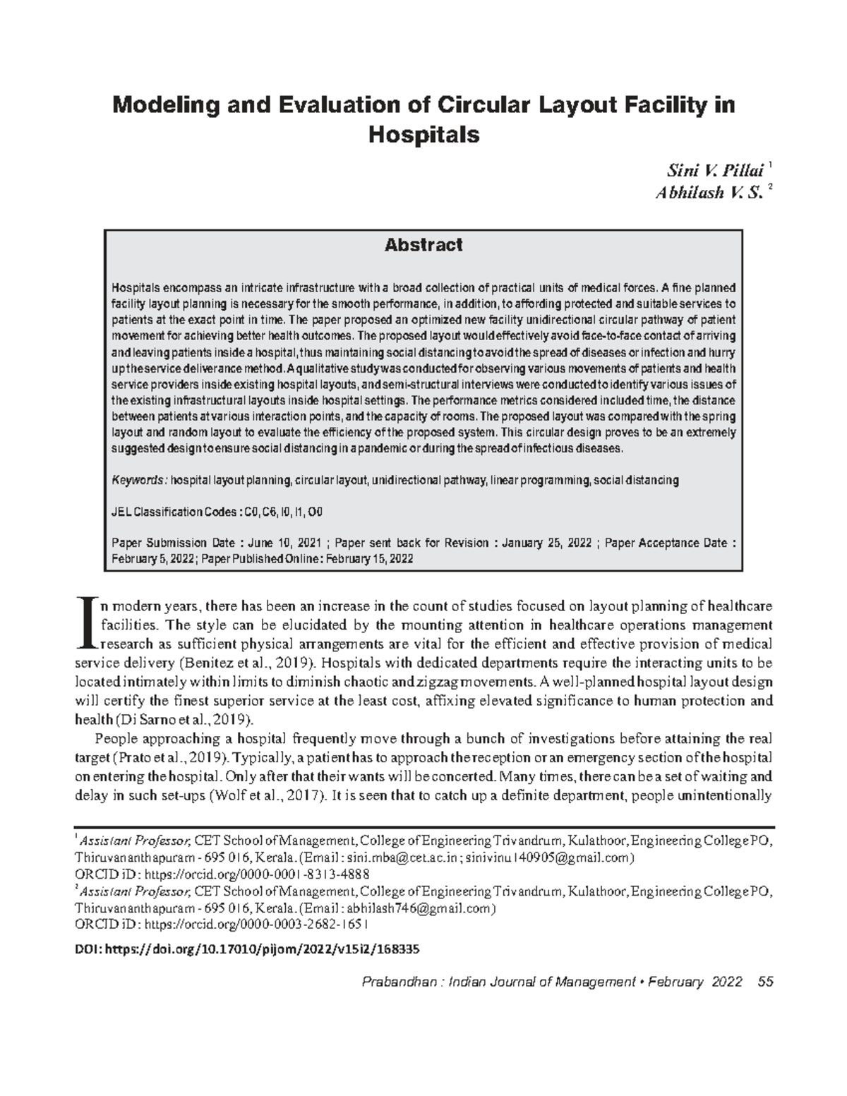 Optimizing Hospital Layout: A Unidirectional Circular Design for Social - Studocu