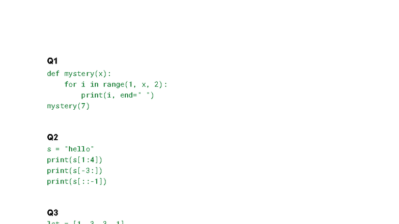 Practice Questions for Final Exam in CS101 - Studocu