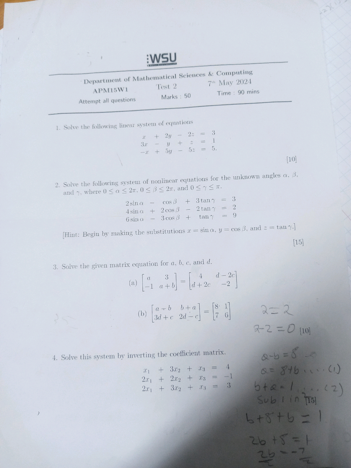 APM Question Paper - Comprehensive Review and Analysis - Studocu