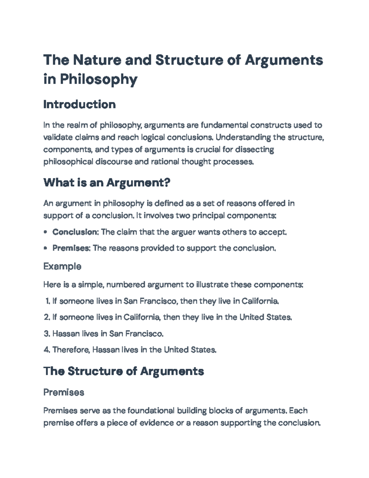 Philosophy 101: Understanding Arguments and Their Structure - The ...