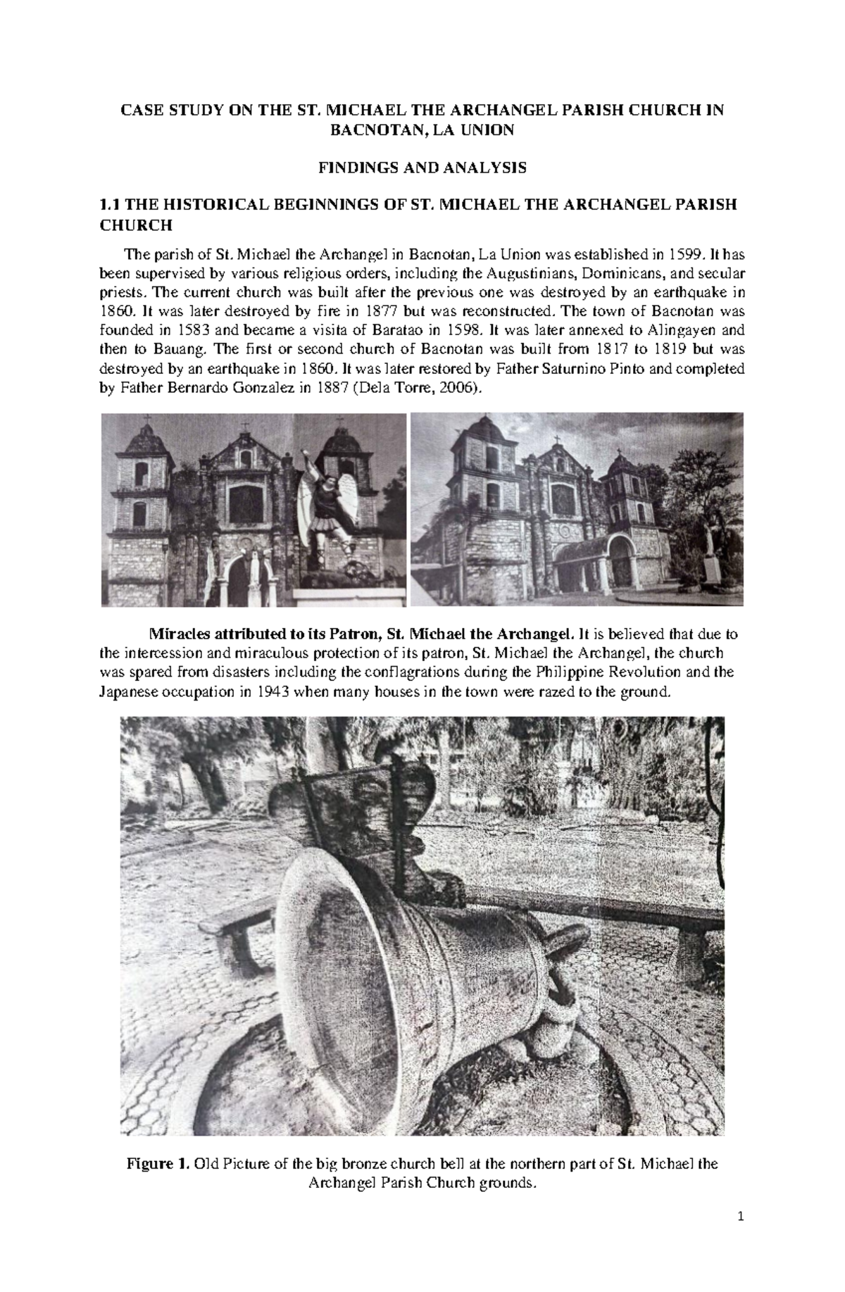 CASE Study Structures - PDF - CASE STUDY ON THE ST. MICHAEL THE ...