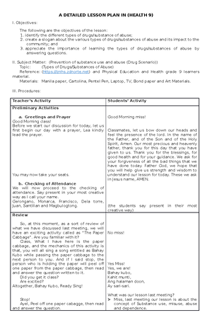Eng 3 Q2 Wk5 - For references - Detailed Lesson Plan in English 3 ...