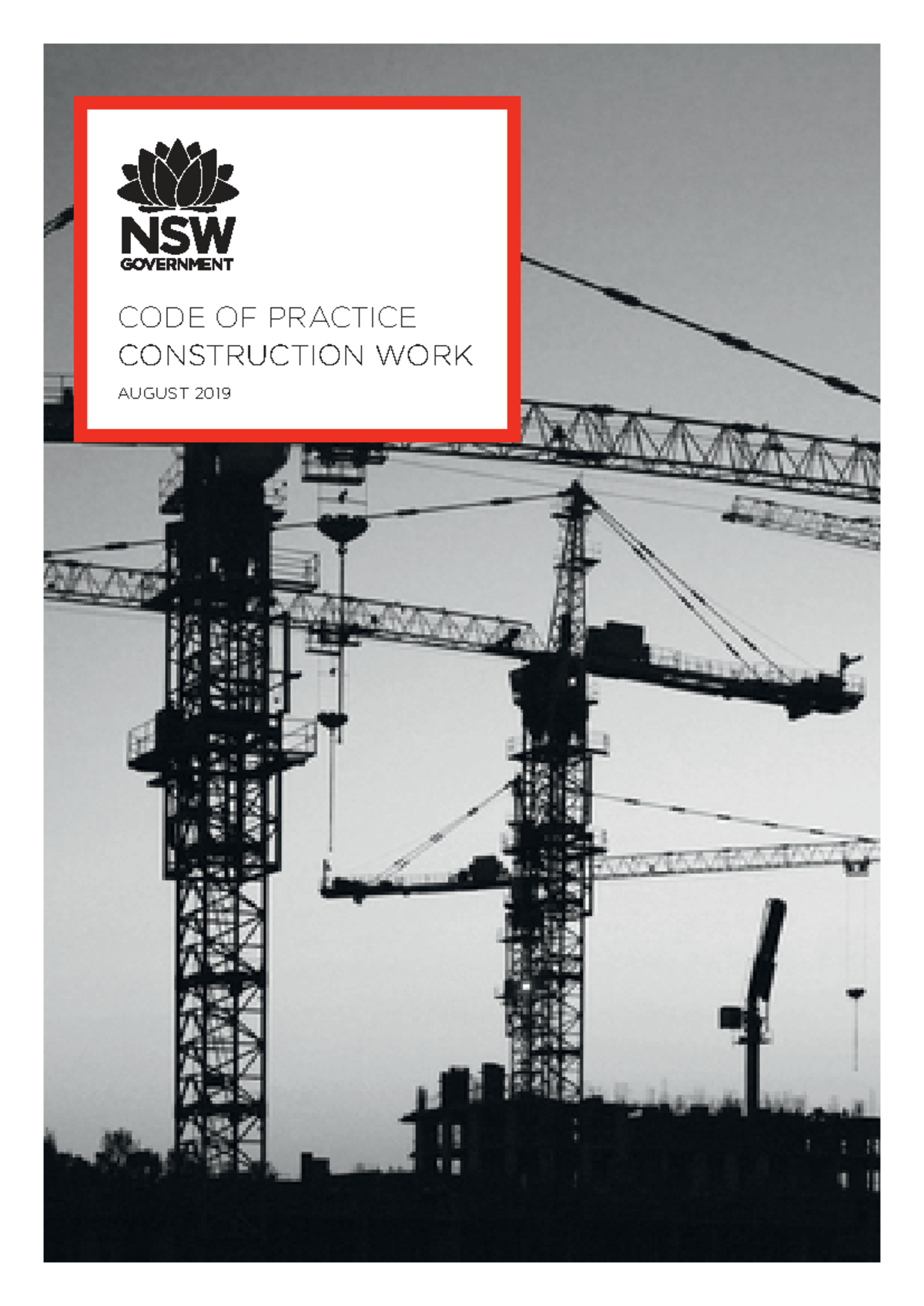 CODE OF PRACTICE FOR CONSTRUCTION WORK - NSW AUGUST 2019 - Studocu