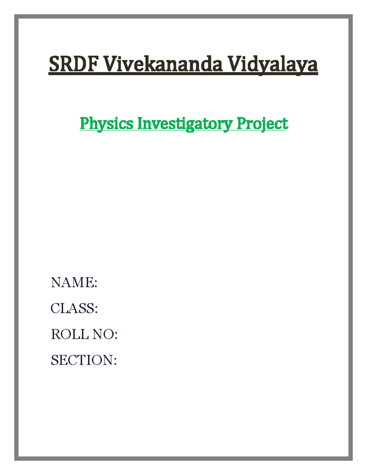 Physics Investigatory Project - Mutual Induction Analysis (PHY101 ...