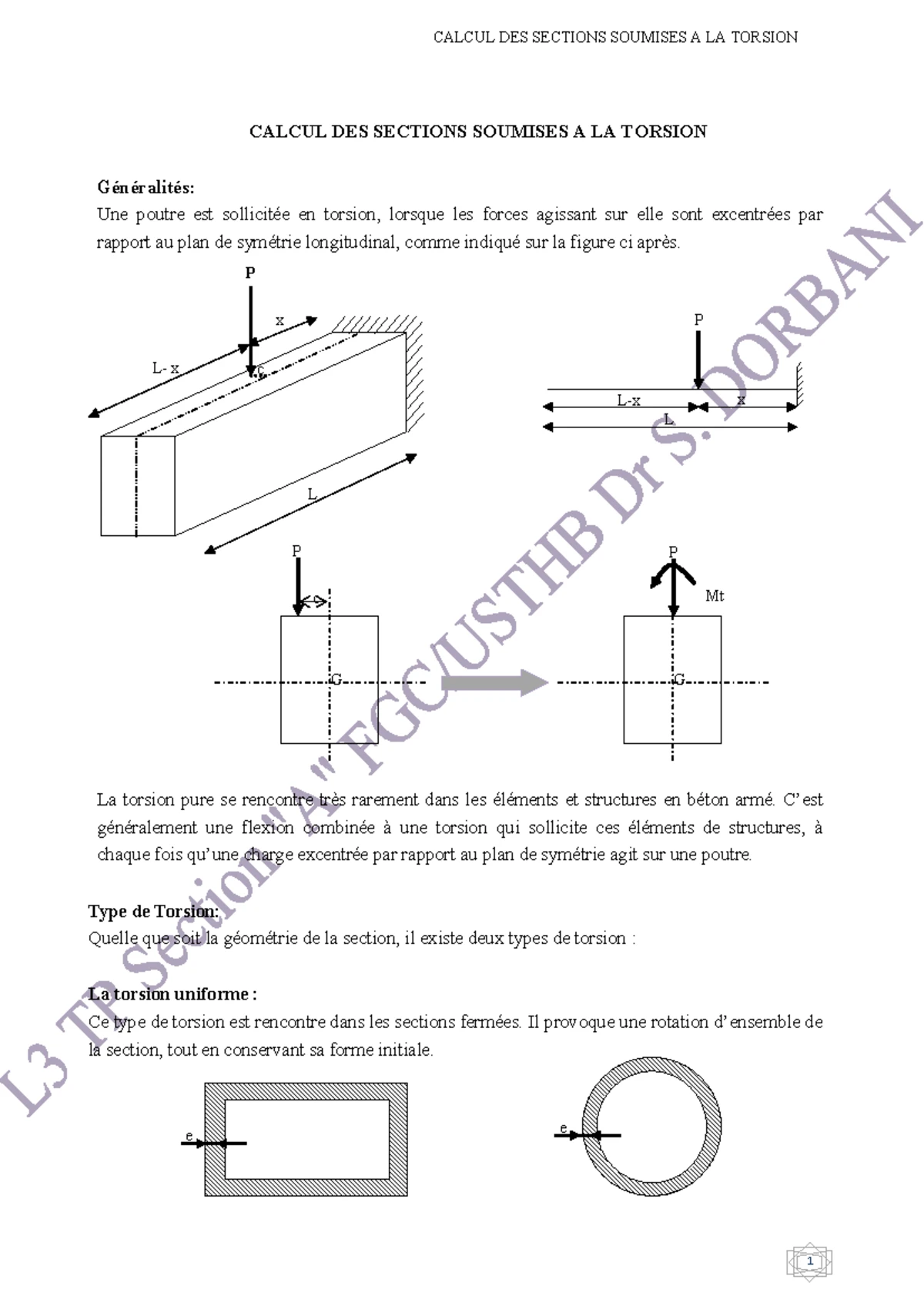 Cours-flexion-composee - CALCUL DES SECTIONS SOUMISES A LA FLEXION ...