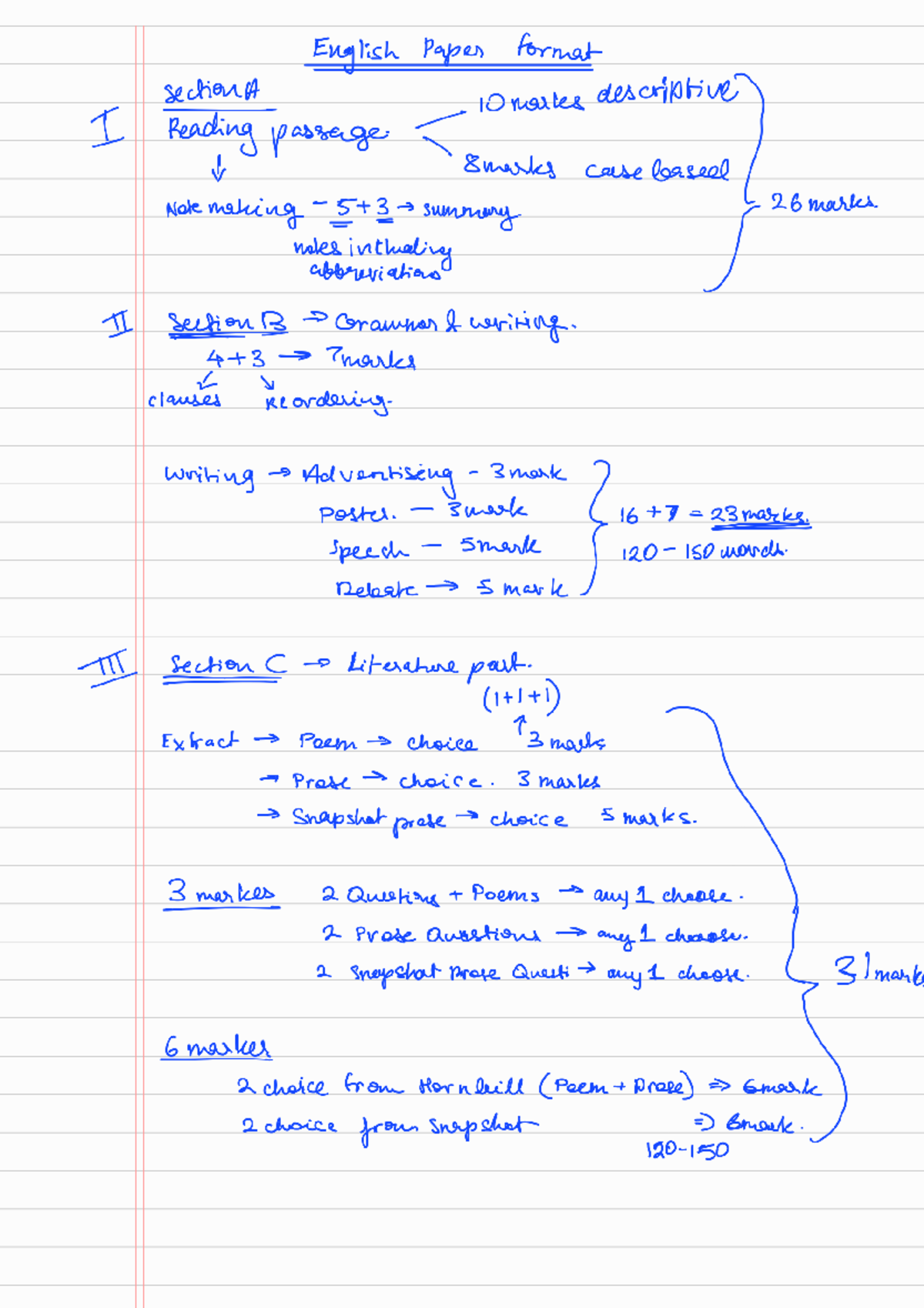 English 260205 Important Past Papers & Notes for Exam Prep - Studocu