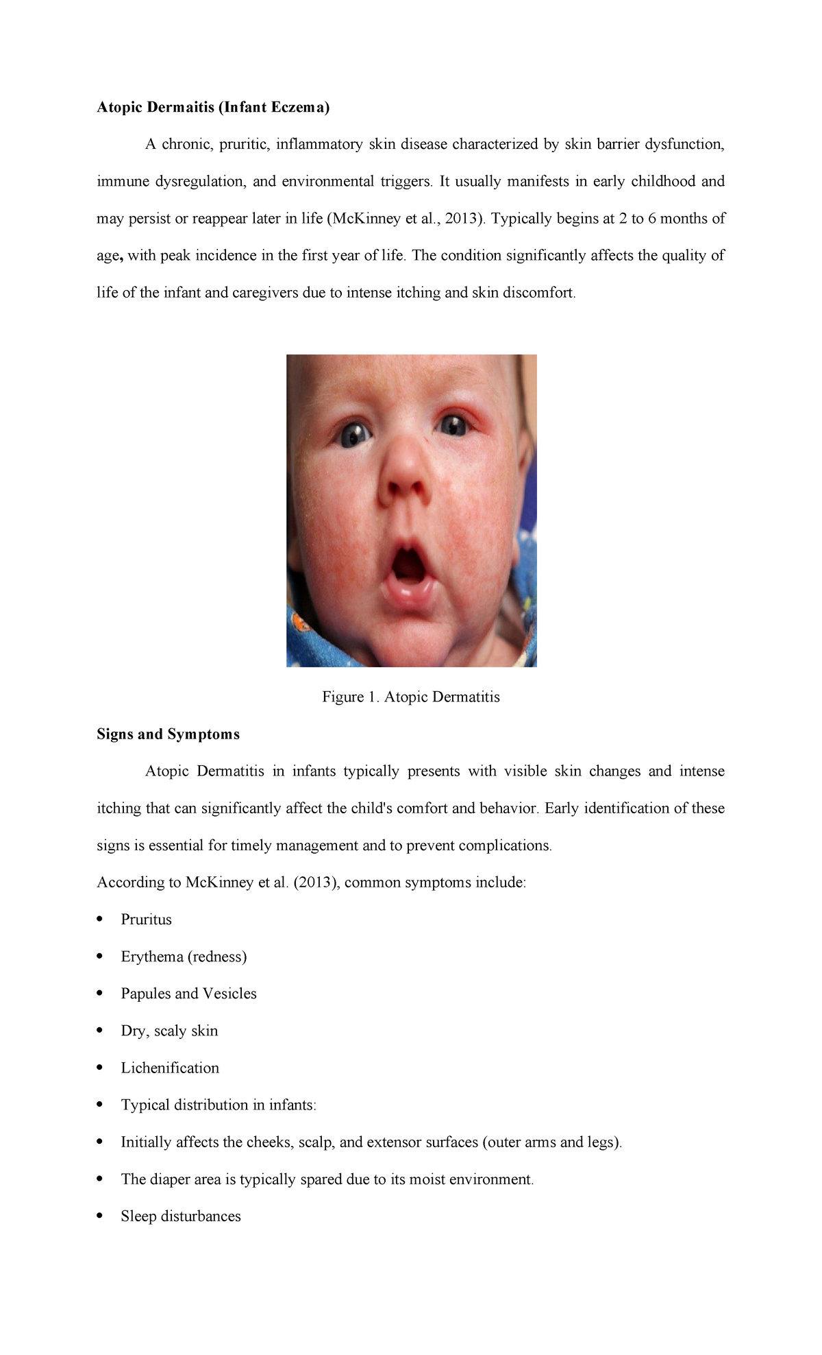 Atopic Dermatitis (AD) in Infants & Children: Assessment & Management ...