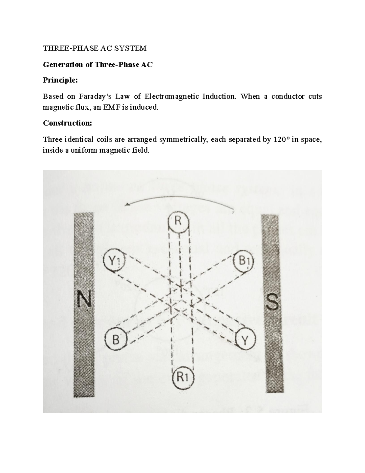Three Phase Power: AC System Generation & Electromagnetic Induction ...