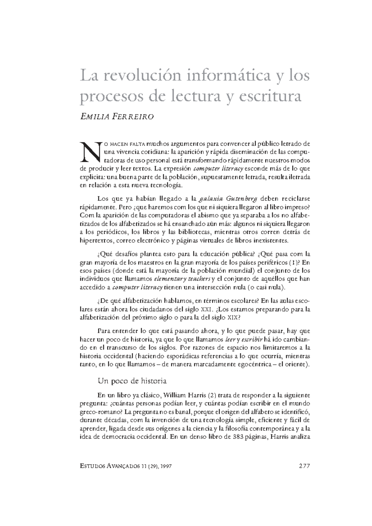 La Revolución Informática y la Alfabetización en el Siglo XXI: Desafíos y - Studocu