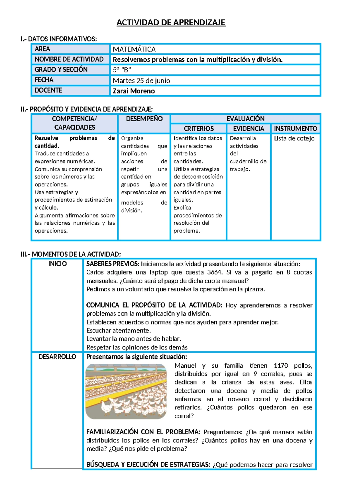 Actividad de Aprendizaje: Potenciación - 5to Grado Primaria - Studocu