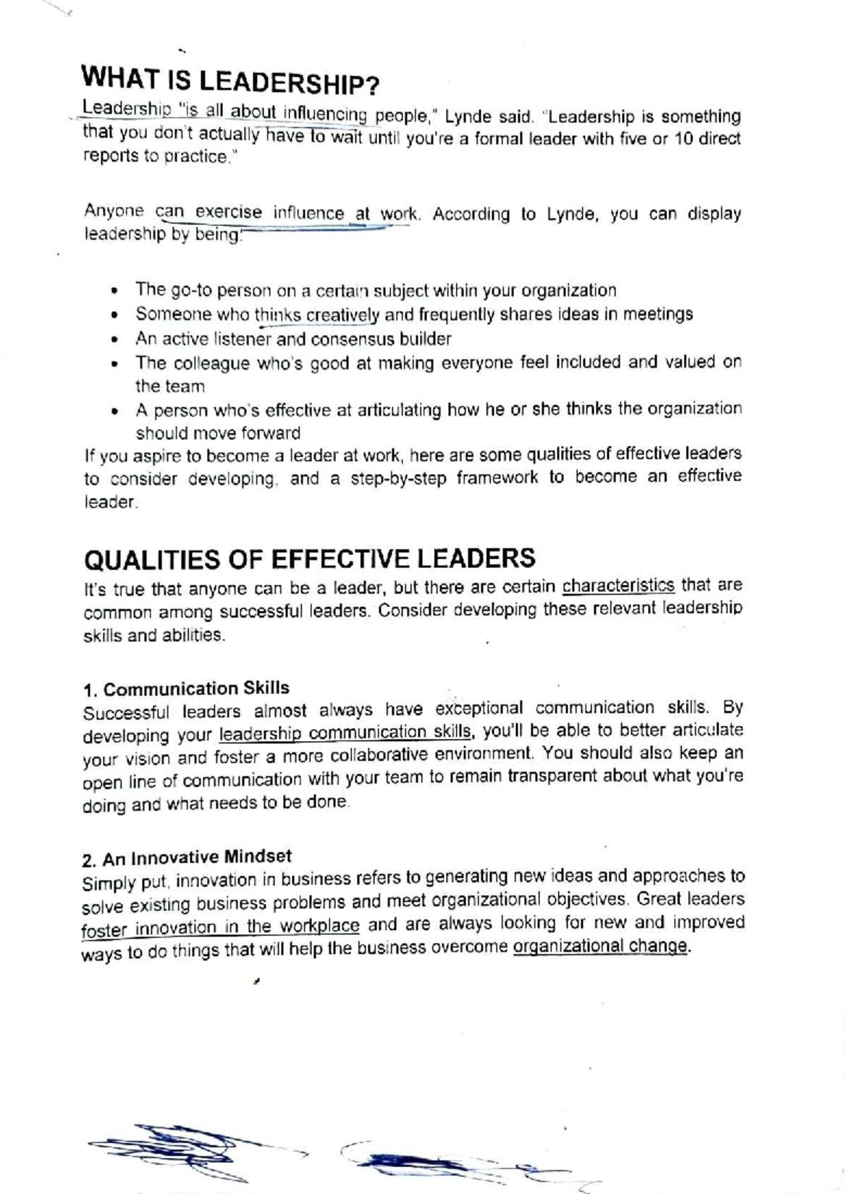 Unit 04 Leadership Notes: Understanding Leadership Styles and Skills ...
