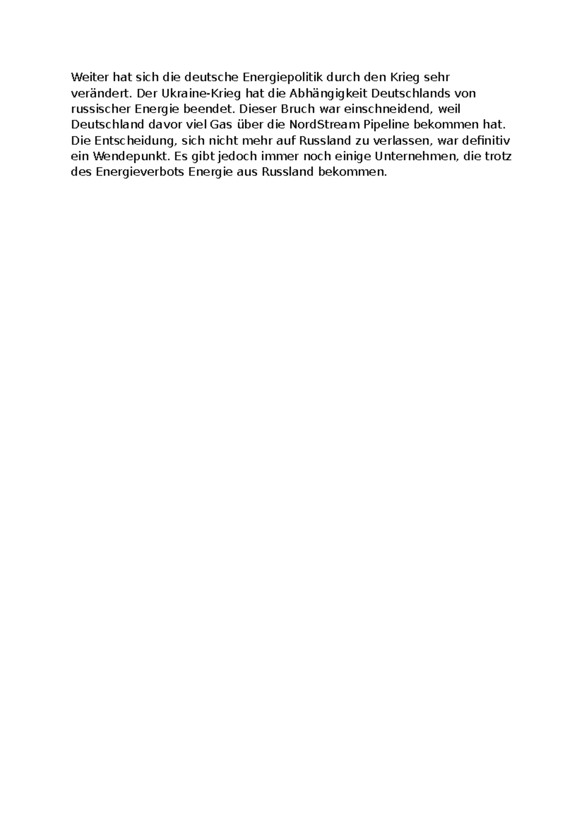 Further Info IRP German - Weiter hat sich die deutsche Energiepolitik ...