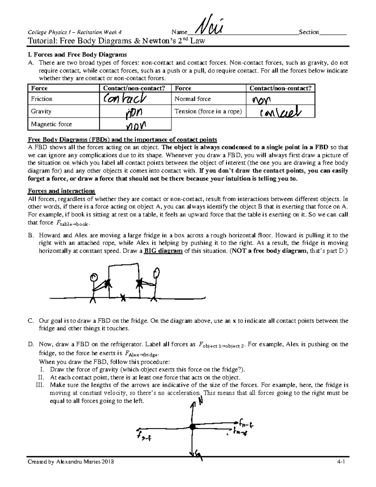 CP1+Recitation+-+Week+04+-+FBDs+and+Newton%27s+2nd+law3 short-student ...