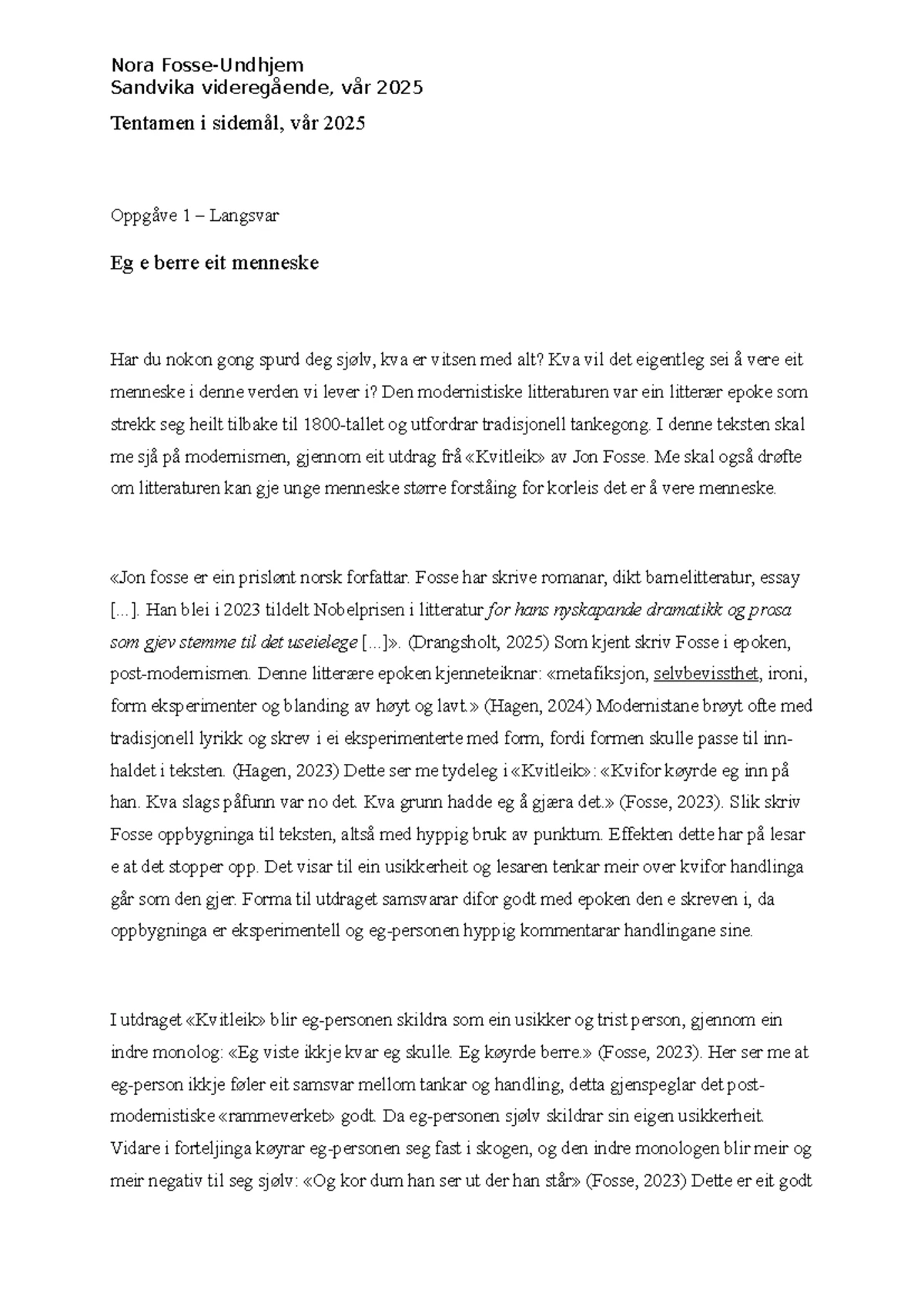 Retorisk Analyse av McDonalds Reklamekampanje (V2025) - Studocu