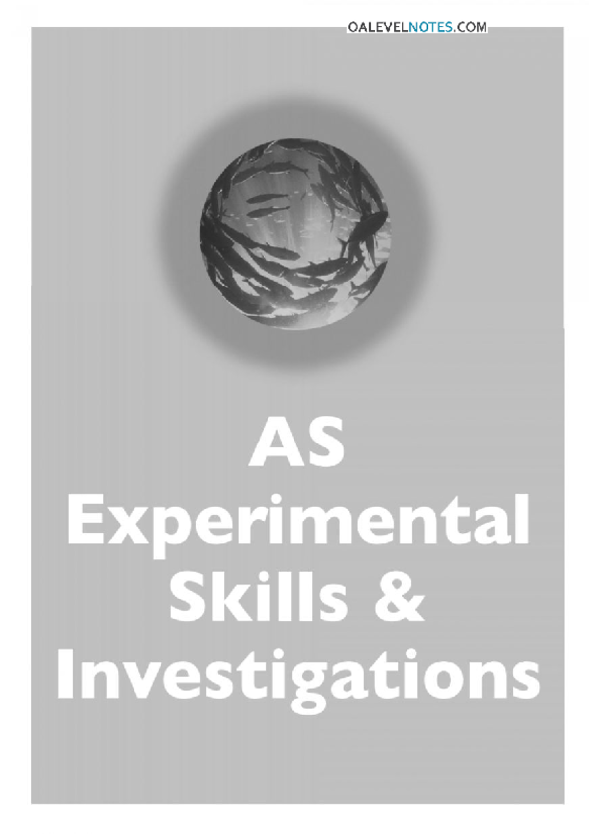 AS Biology Practical Skills Investigations Guide - Studocu