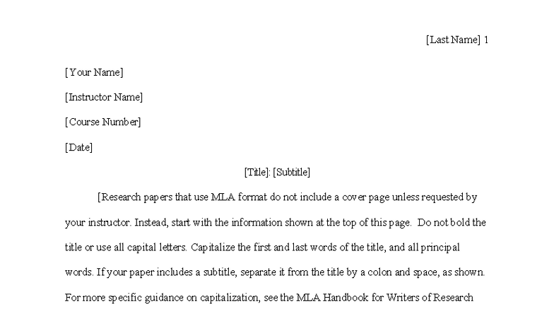 MLA 7th Edition Research Paper Formatting Guidelines - Studocu