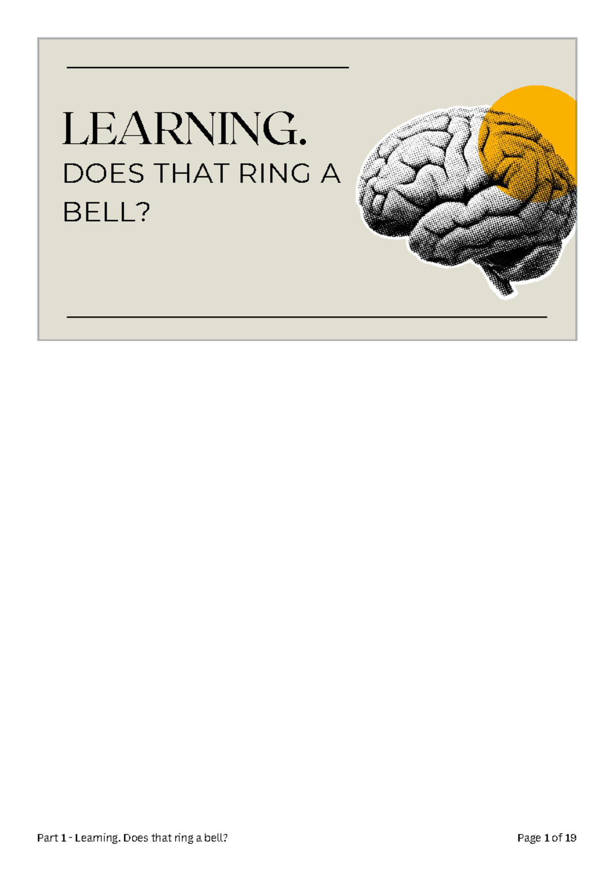 Classical Conditioning Overview: Key Concepts & Experiments in Learning - Studocu