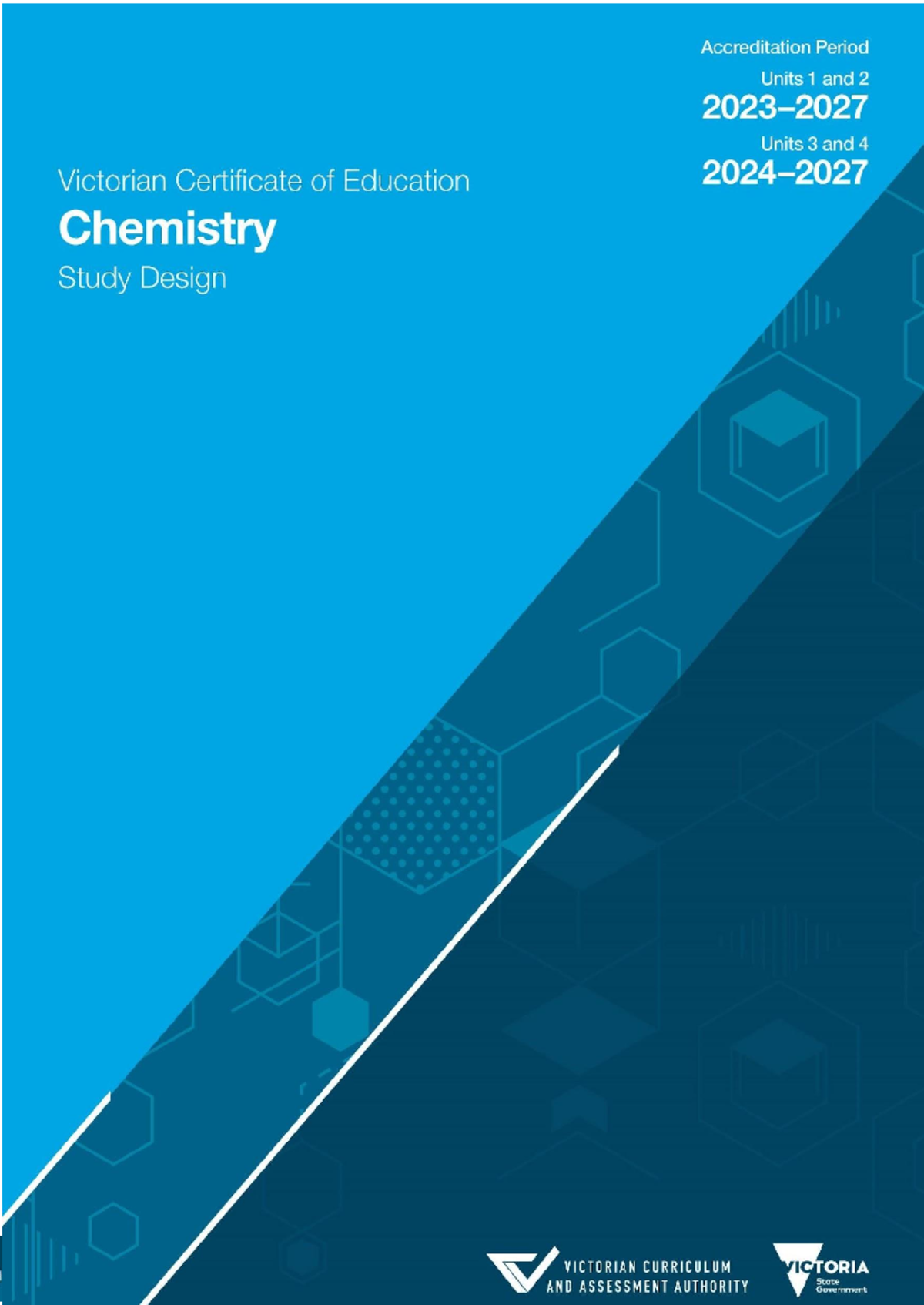 VCAA VCE Chemistry Study Design Units 1-4: Comprehensive Overview 2023 ...