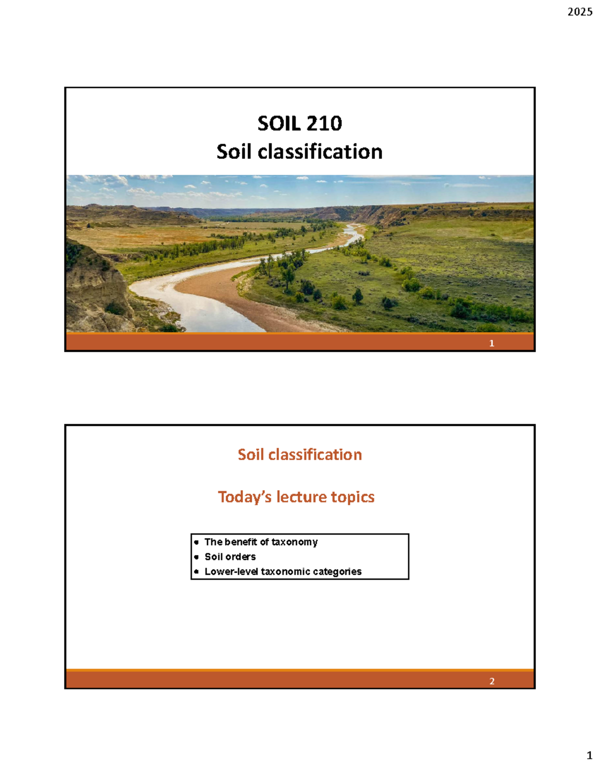 Soil Classification Lecture Notes for SOIL 210: Key Concepts & Taxonomy ...