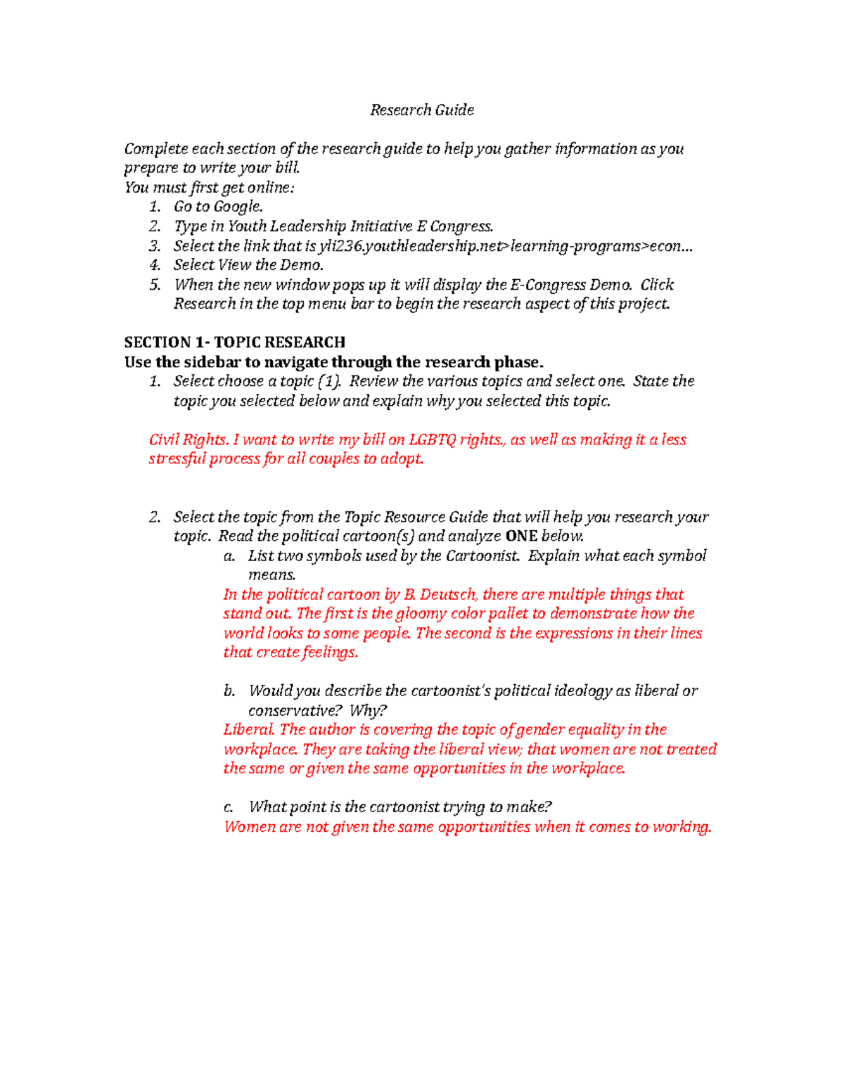 Bill Research Guide for LGBTQ Rights - AP Gov - Studocu