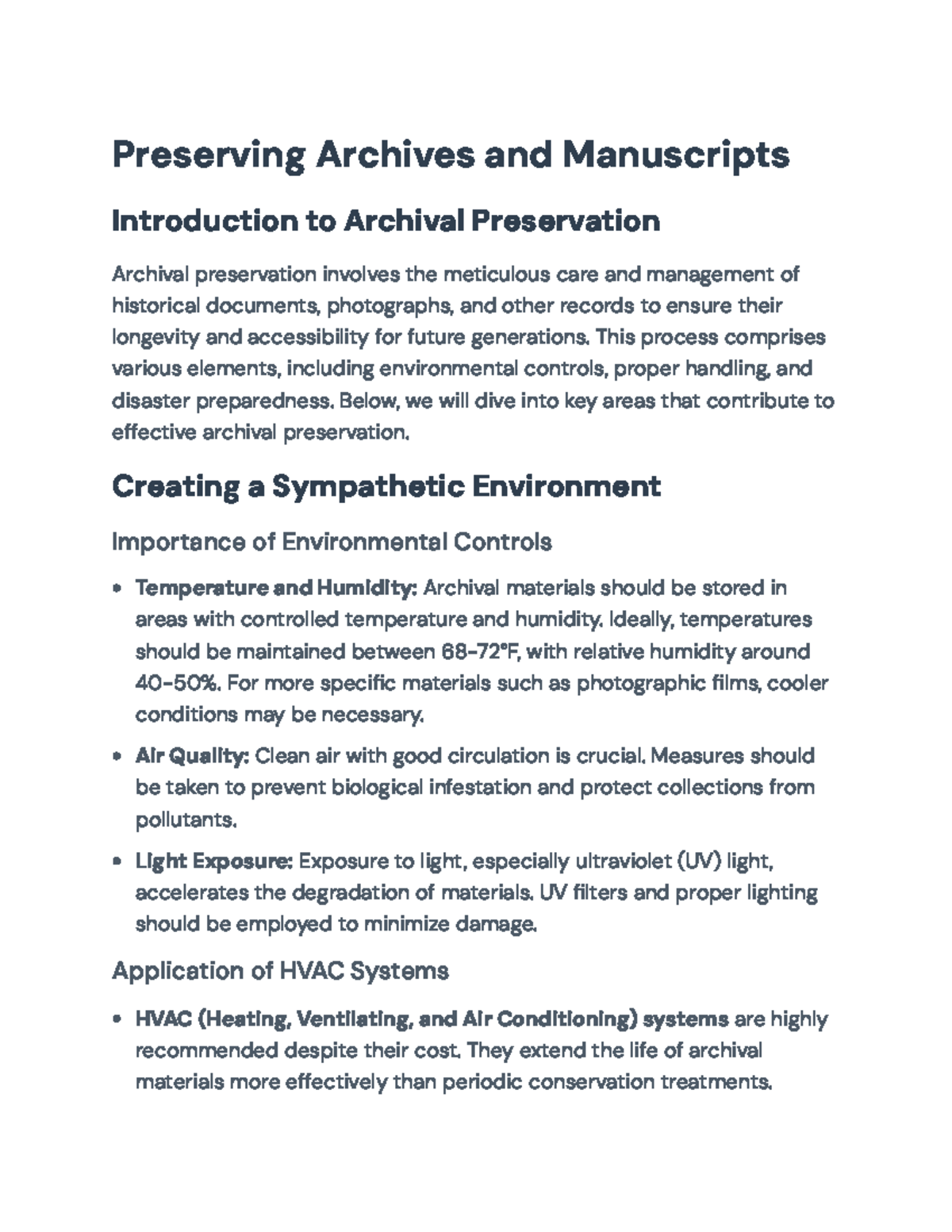 Understanding Archival Preservation Techniques and Best Practices - Preserving Archives and ...