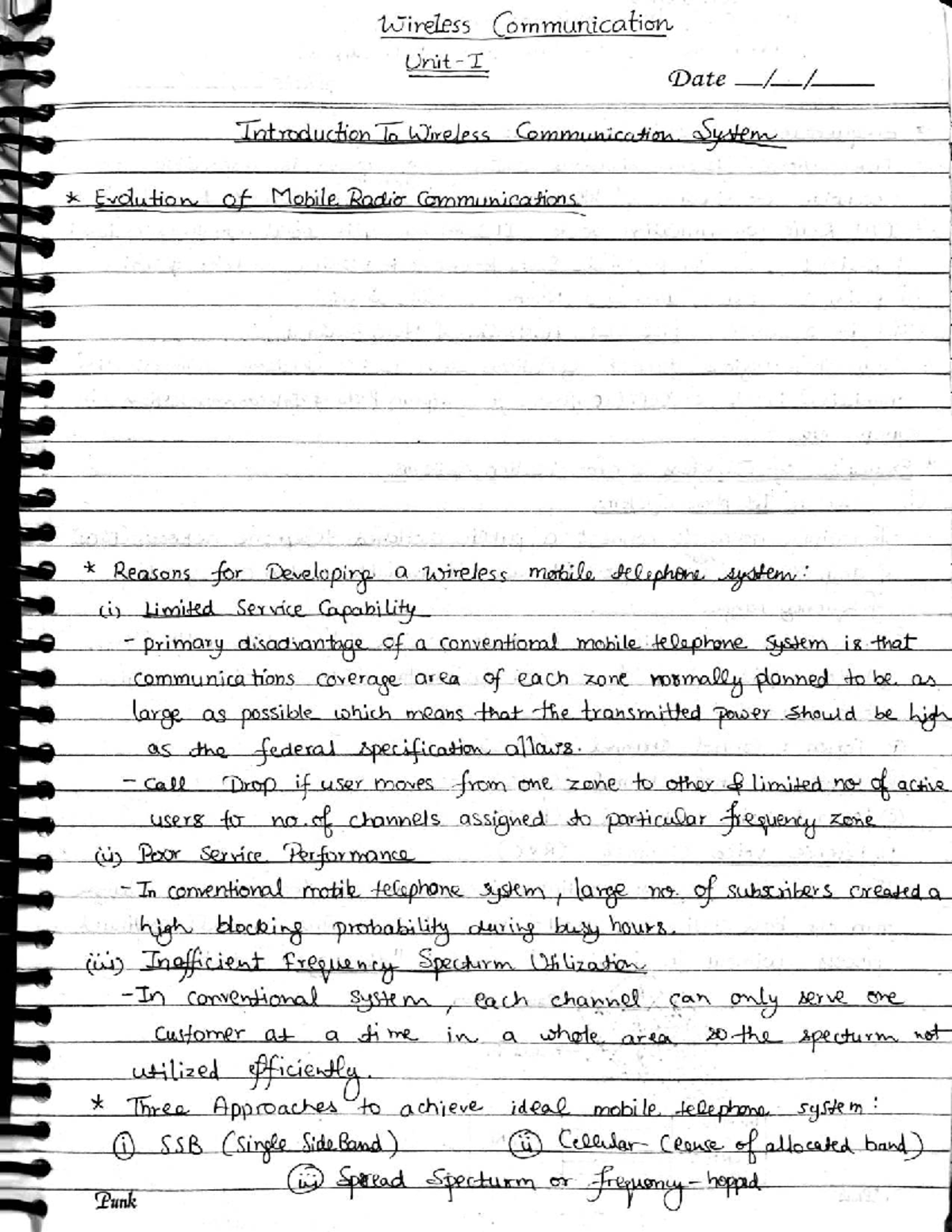 Wireless communication handwritten notes - Studocu