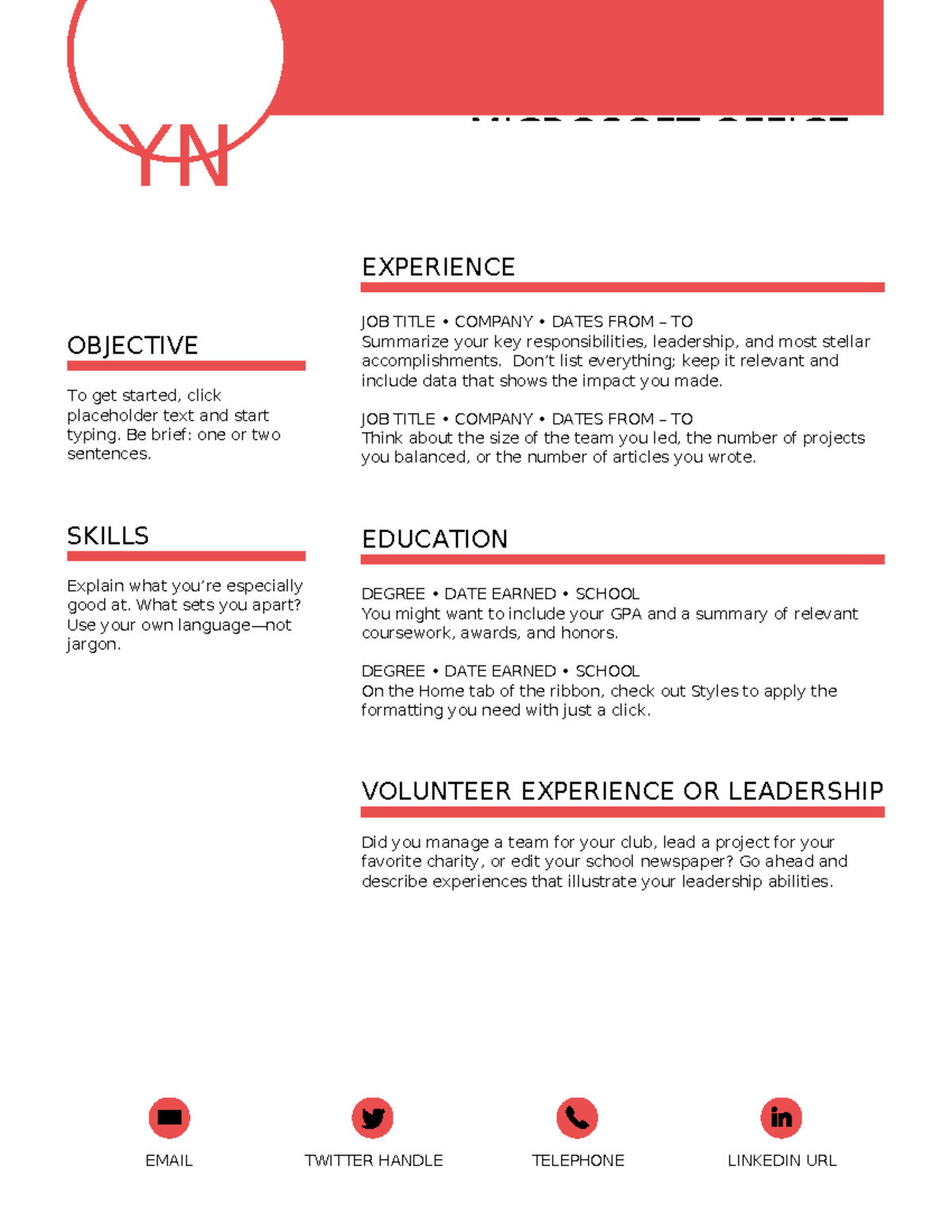 YN - Microsoft Office Experience Objective Guide - Studocu