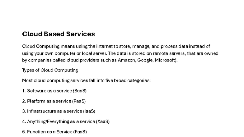 Cloud Based Services: Understanding SaaS, PaaS, IaaS, XaaS, and FaaS ...