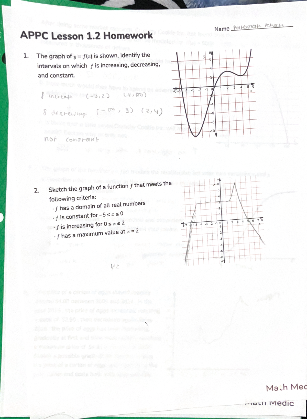 APPC Lesson 1.2 Homework on Graphs and Profit Modeling - Studocu