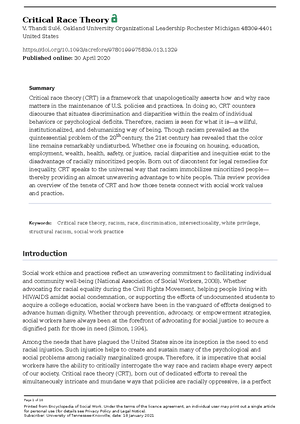 The social construction of race - The social construction of race: The ...