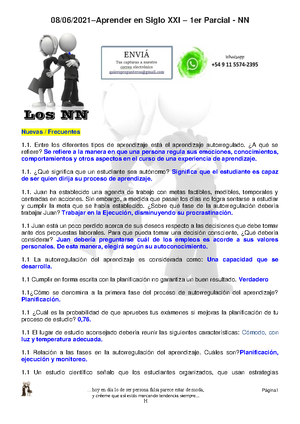 preguntero segundo parcial aprender s21 - p203 - Siglo 21 - Studocu