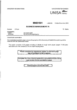 MNB1501-study-notes - Intro to business management study notes ...