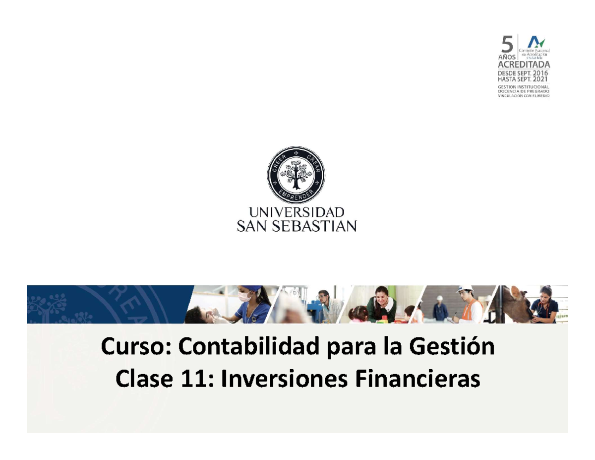 Curso: Contabilidad para la Gestión - Clase 11: Inversiones Financieras ...