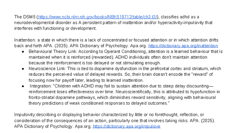 ADHD Insights: Neurodevelopmental Disorder Analysis & Management (PSY ...