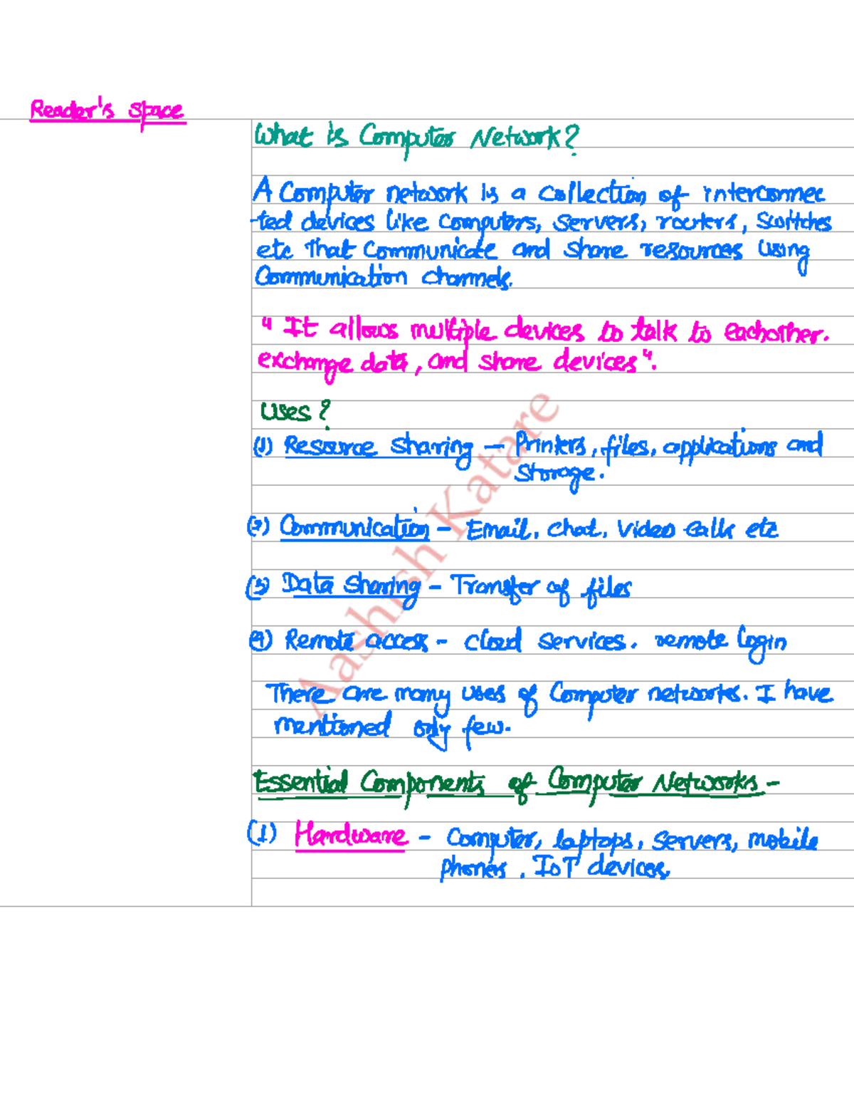 UP LT Computer Networks Class Notes: Understanding Computer Networks ...
