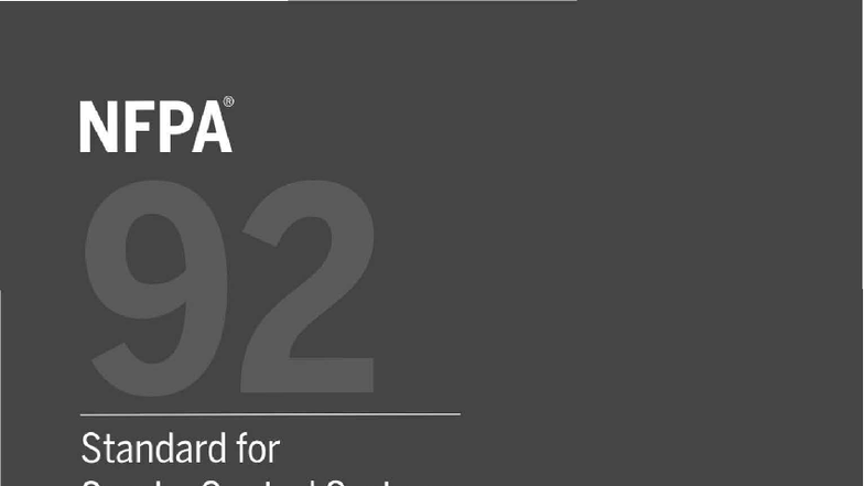 NFPA 92-2021: Standard for Smoke Control Systems - Note Taking Guide ...