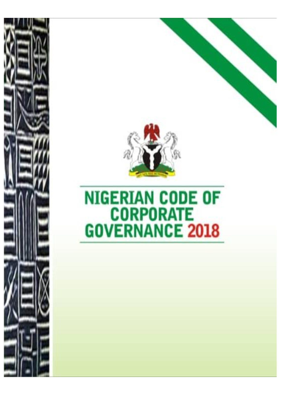 NIG 2018 Code of Corporate Governance: Comprehensive Overview - Studocu