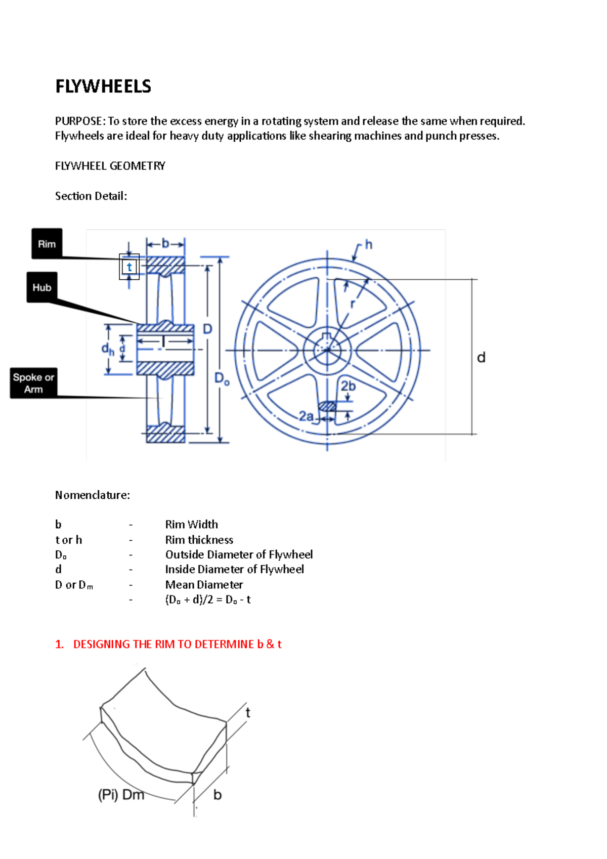 Machine Design (MD 101) - Lecture on Flywheels and Their Mechanics ...