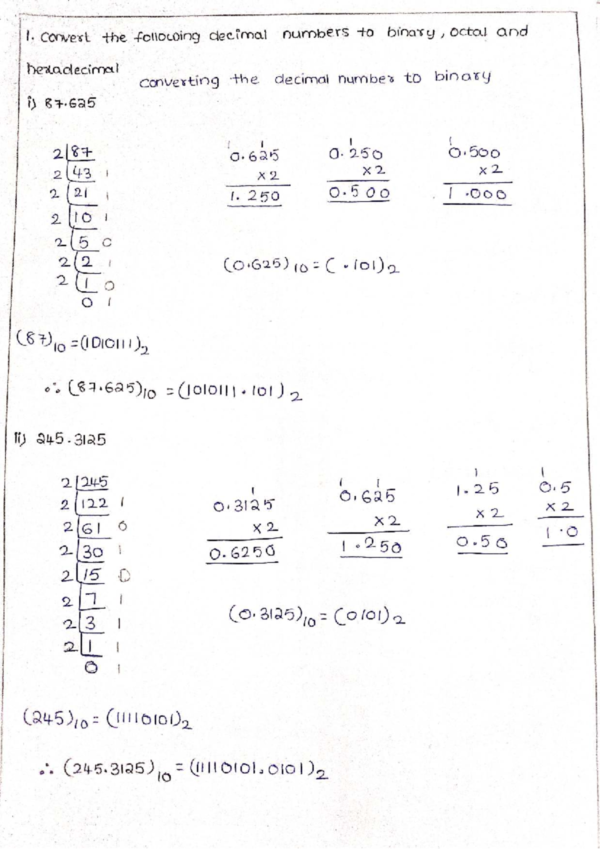 Digital Logic and Computer Organization: Decimal to Binary Conversions ...