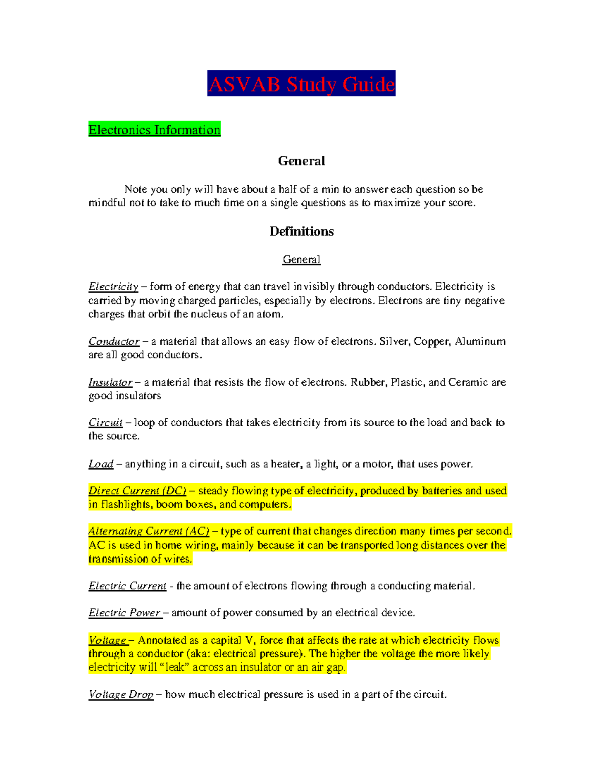 Comprehensive Guide to Special Operations Forces & ASVAB Test Prep ...