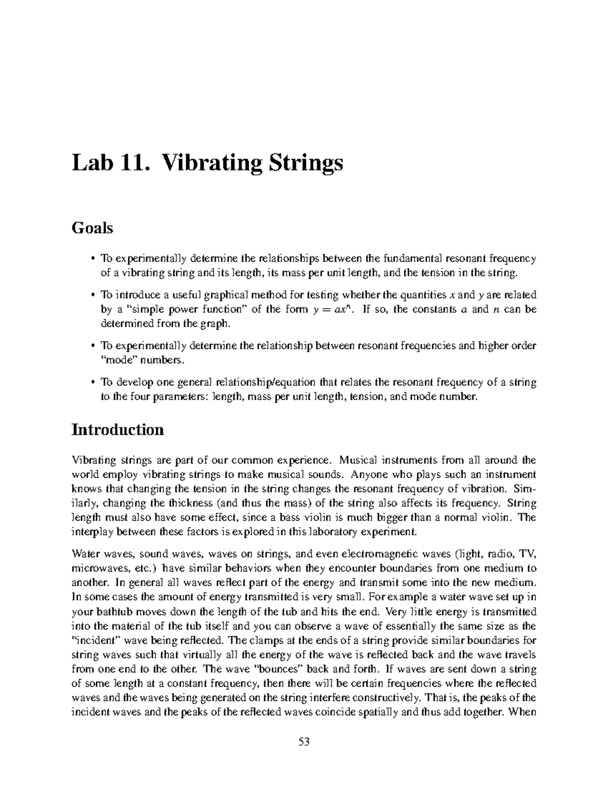 101-11Vibrating-Strings Sp 17 - Lab 11. Vibrating Strings Goals To ...
