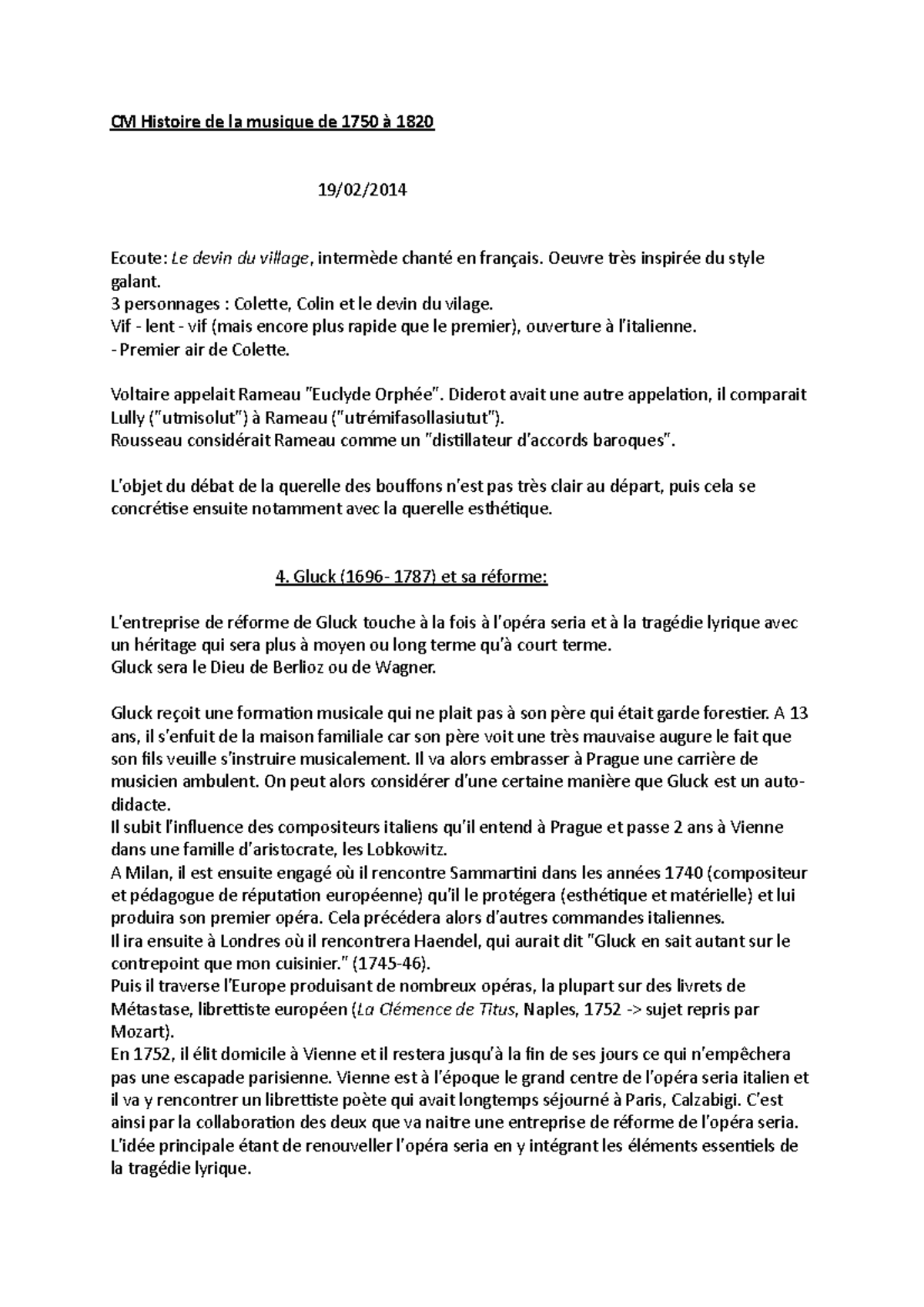 CM Histoire de la musique de 1750 à 1820 3 - CM Histoire de la musique ...