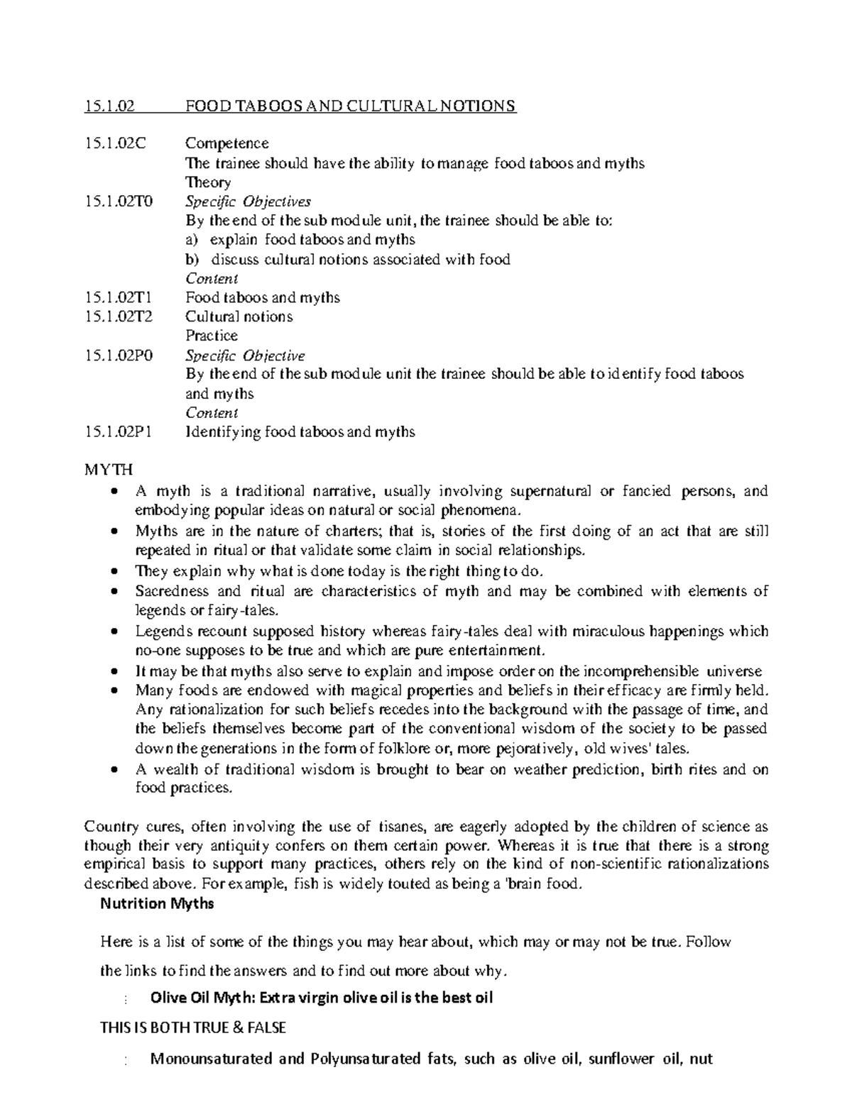 Food Taboos and Cultural Notions: Understanding Myths and Practices ...