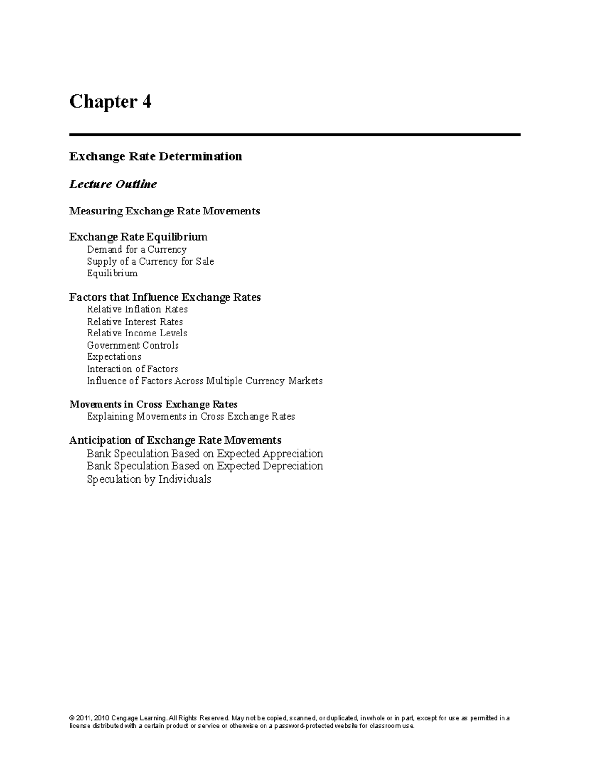 10. Exchange Rate Questions and Answers - Chapter 4 Exchange Rate ...