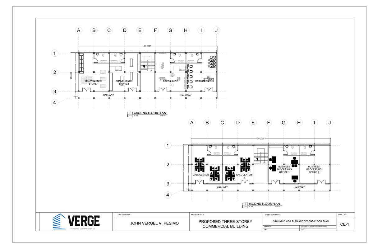 Floor plan Model - CAD DESIGNER: PROJECT TITLE: SHEET CONTENTS: SHEET ...
