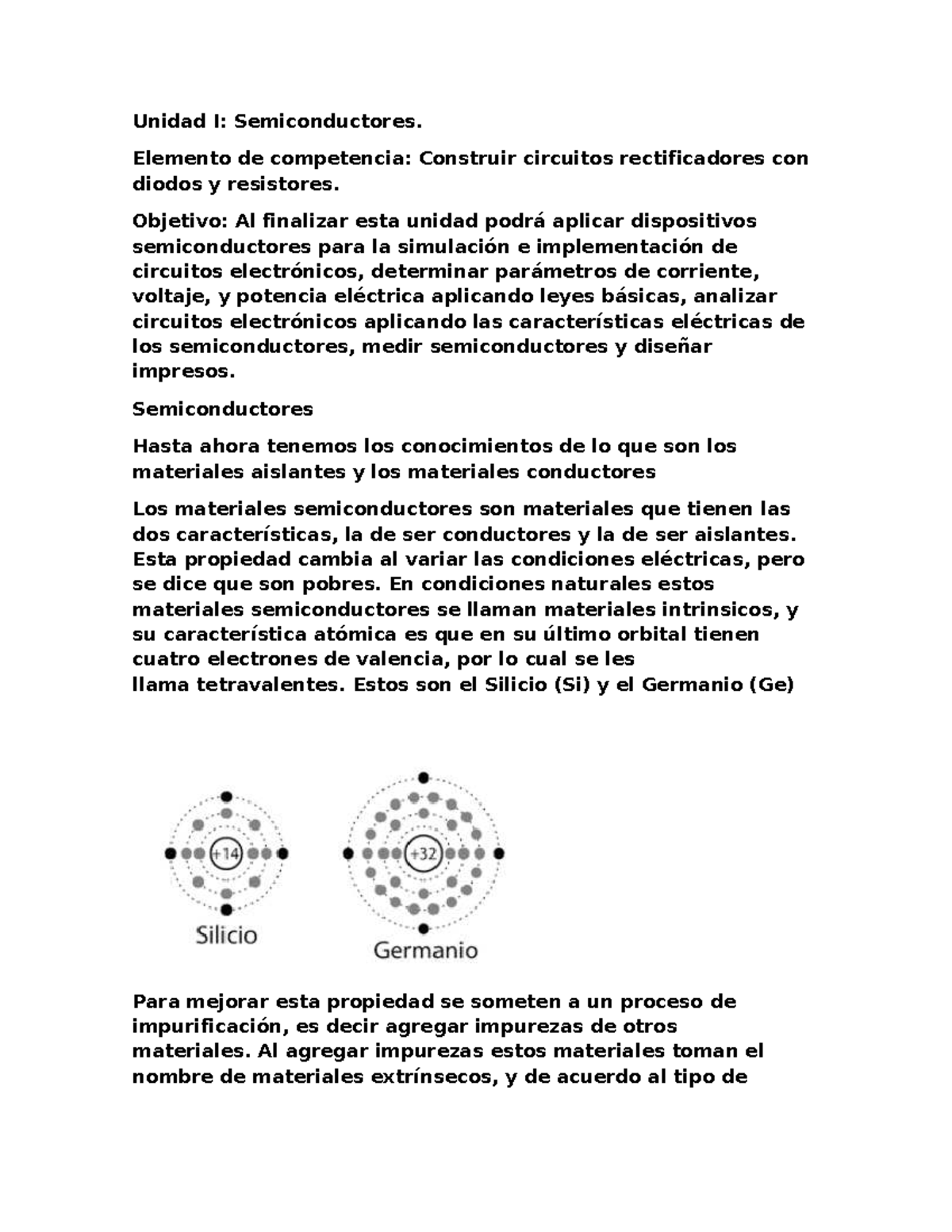 Unidad I: Semiconductores y Diodos - Clase 1.1 - Studocu