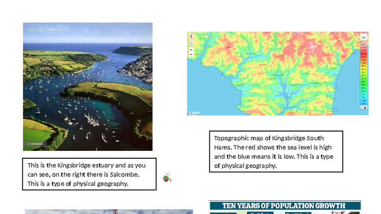 Geog home learning - ewdaffar - Topographic map of Kingsbridge South ...
