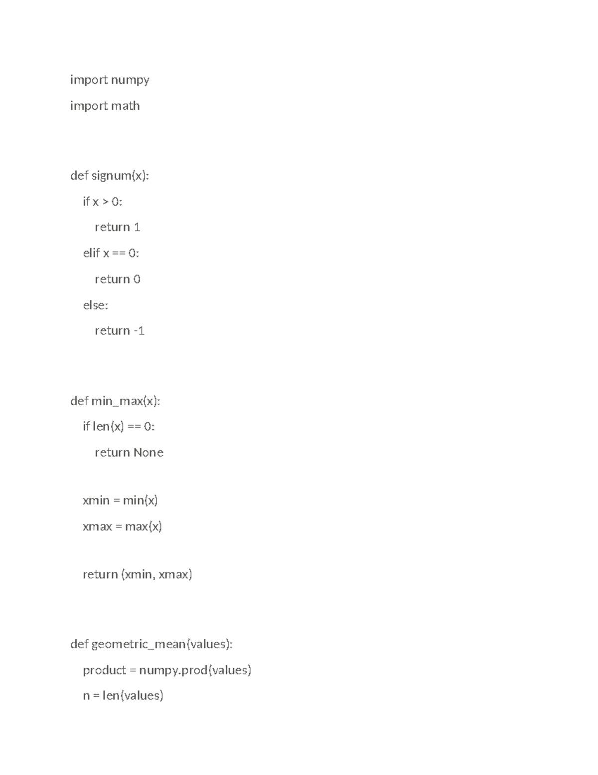 FEEG1201 Python Lab 3: Functions and Calculations - Studocu