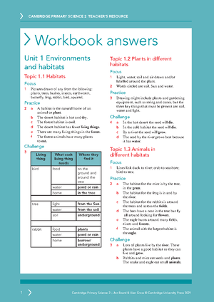 Think Leve1 1 2th - WB1 Keys - WORKBOOK ANSWER KEY WELCOME UNIT Audio ...